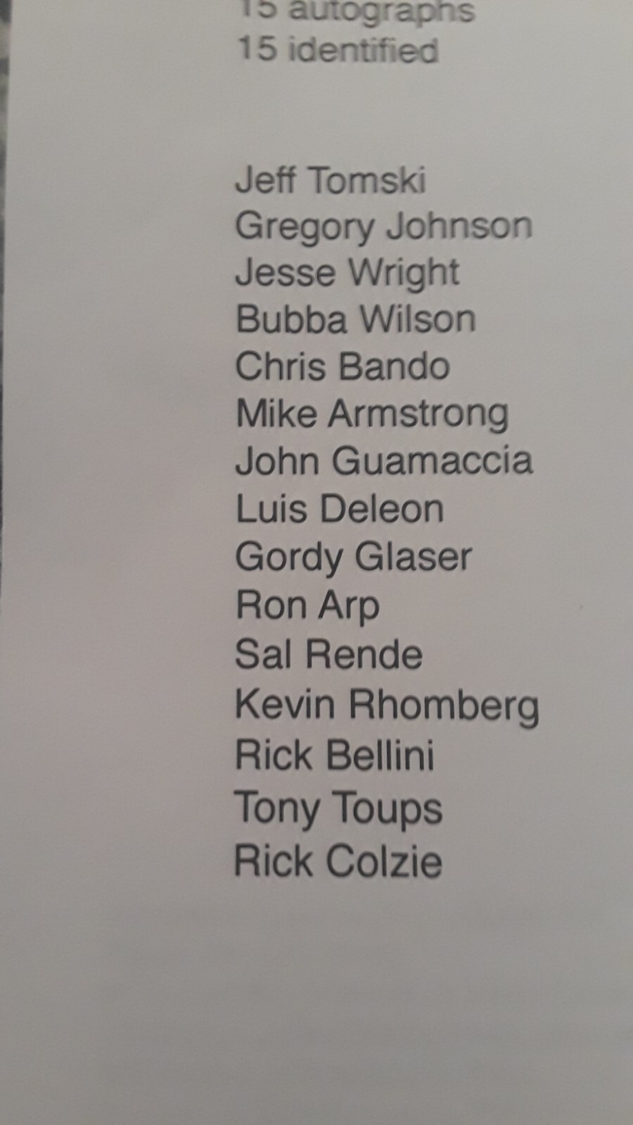 1978 Chattanooga Lookouts Team Signed Baseball, with program, 15 ...