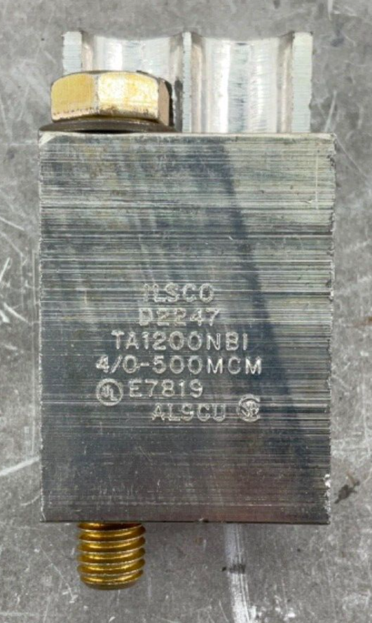 NEW CUTLER HAMMER TA1200NB1 TERMINAL LUG AL/CU 4 OF 4/0-500MCM NB BRKR ...