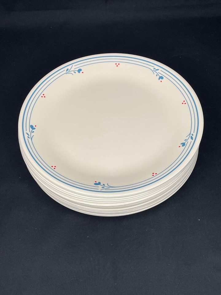 Vtg Corning Corelle Country Violets Plates - Dinner, Salad, Dessert ...
