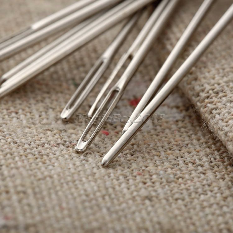 Knitters Wool Needles Large Eye For Threading Darning Sewing Tapestry ...