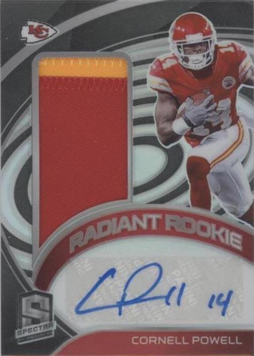 2021 Panini Spectra - Radiant Rookie Patch Signatures Cornell Powell # ...