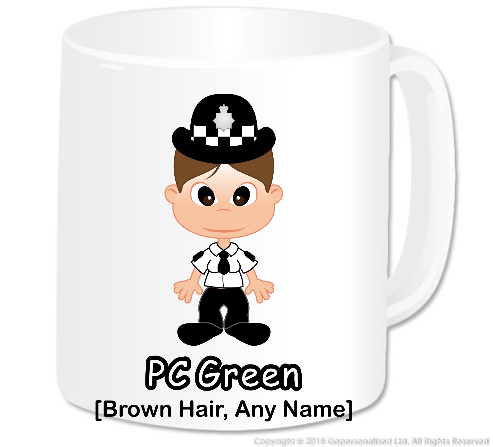 Personalised Policewoman Mug Cup Cop Hero PC Police Officer WPC Gift ...