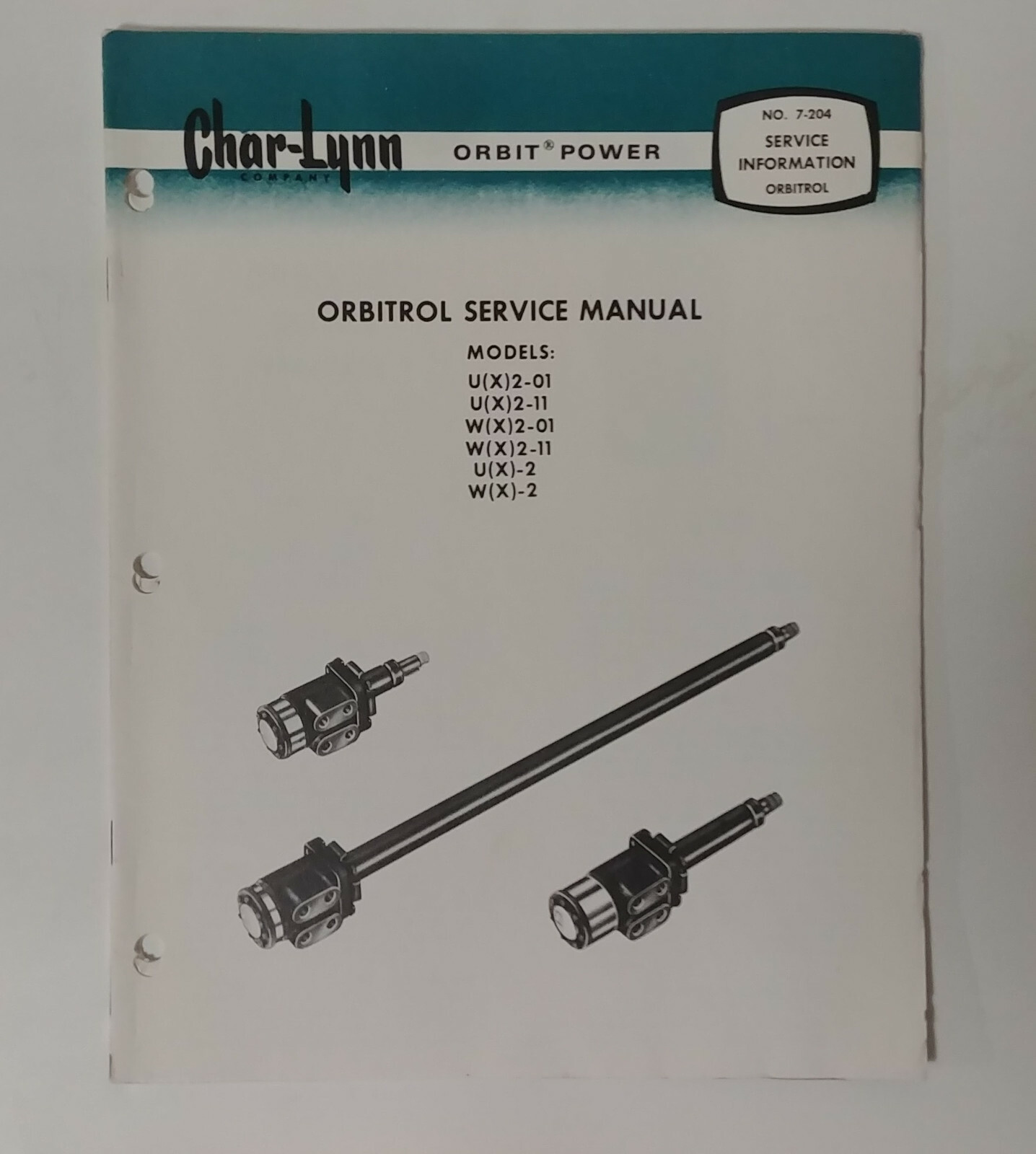 Char-Lynn Orbitrol Service Manual [No. 7-204] Shop Repair Power ...