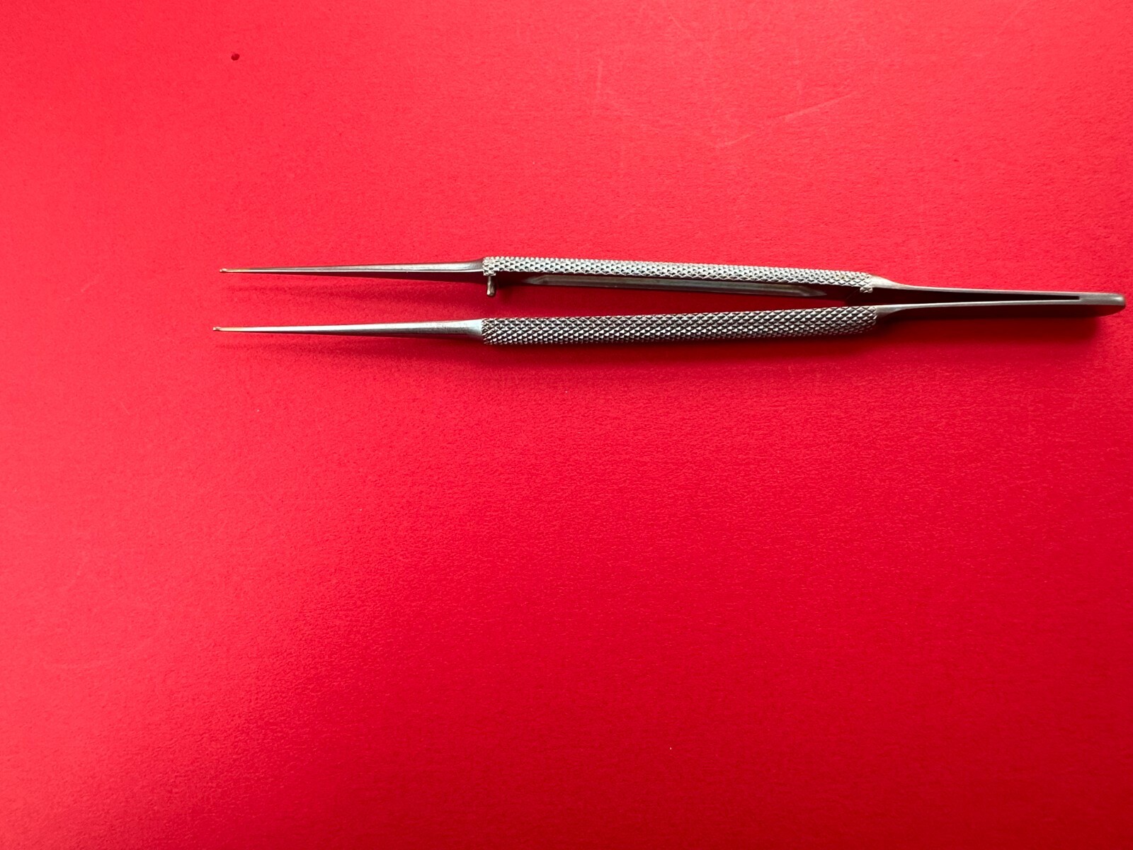 Scanlan Micro Forceps Round handle, 1 mm, ring tips, 7-1/4″ Ref: 3003 ...
