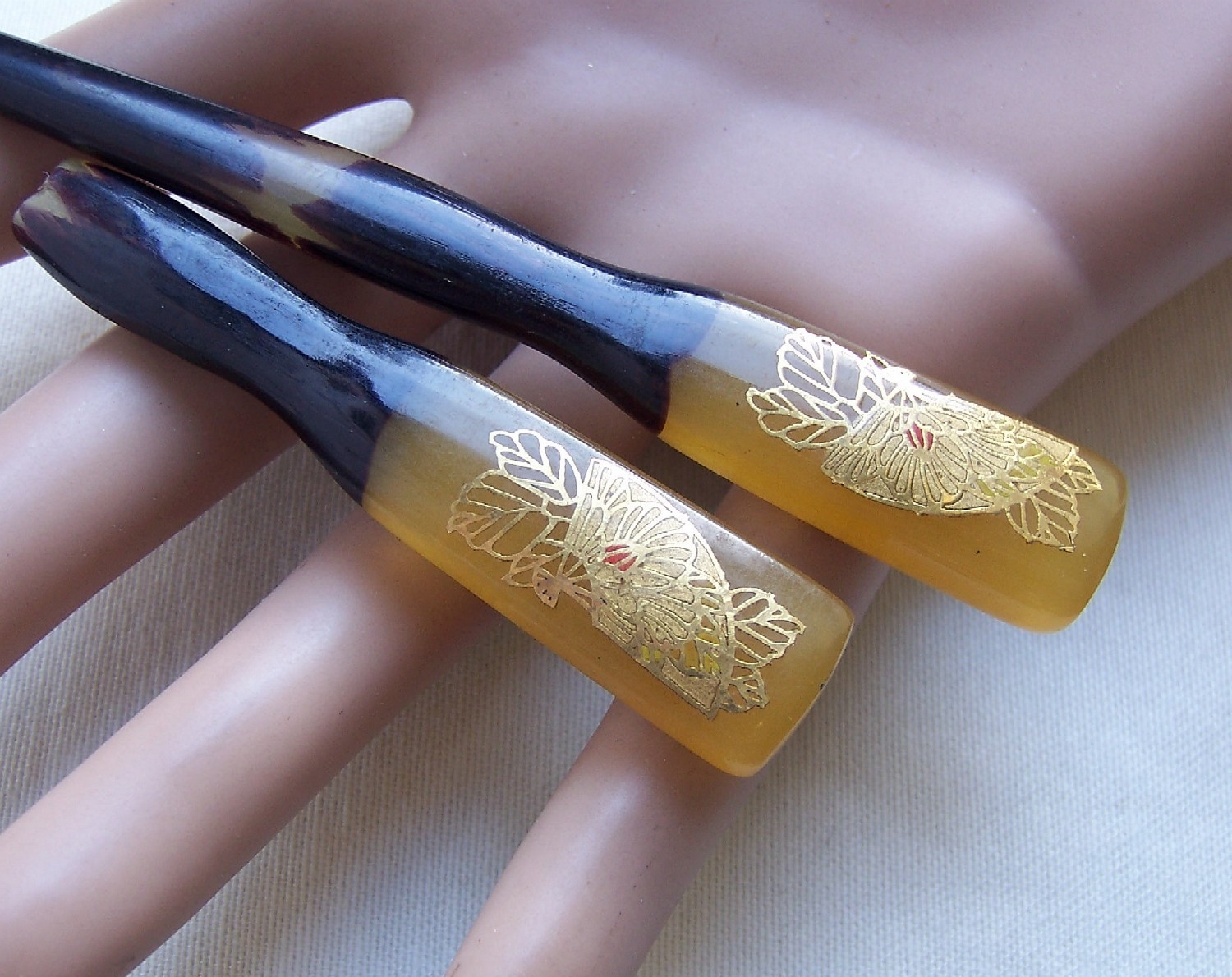 Vintage Japanese kanzashi comb hairpin geisha set hair accessory (AAP ...