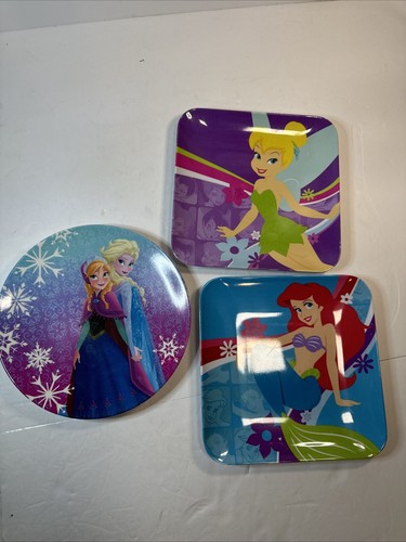 Disney Exclusive Lot Of 3 Collectible Plates Ariel Elsa Plate Little ...