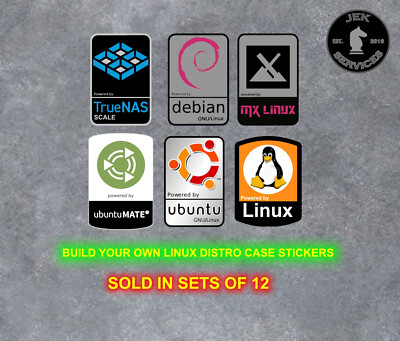 Custom Laptop, Desktop or Server Badge - Set of 12 (Build Your Own ...