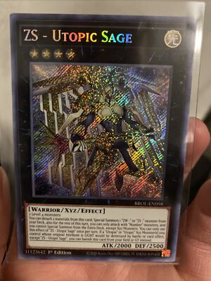 Yugioh! ZS - Utopic Sage - BROL-EN058 - Secret Rare - 1st Edition Near ...