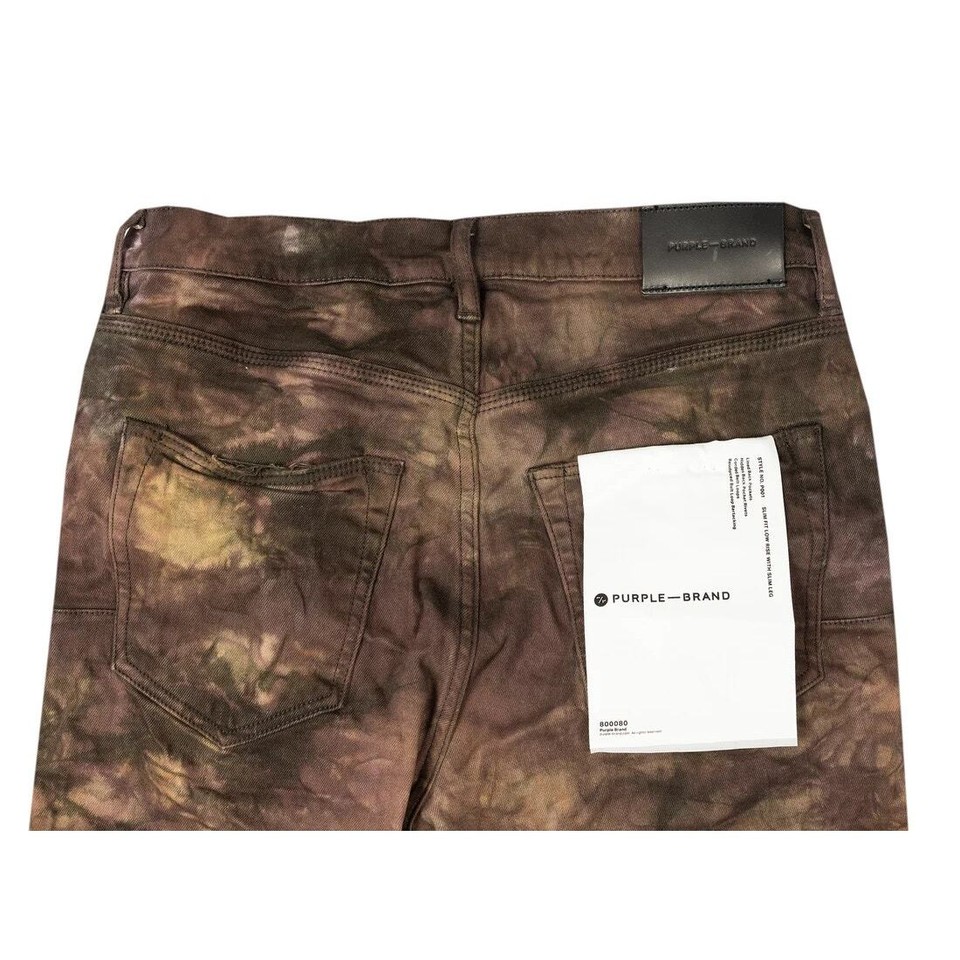 Purple Brand Men's "Rusted" Multi-Color Jeans, Distressed Hem, Size 32 ...