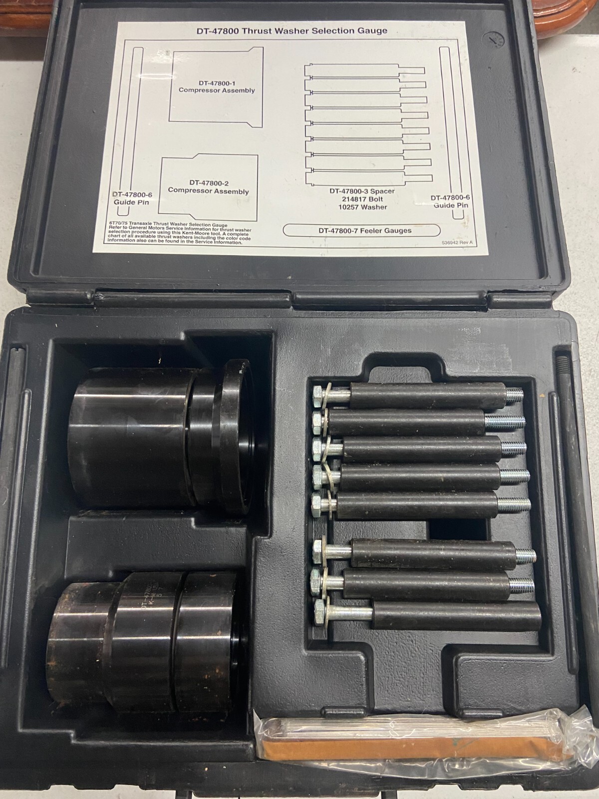 Kent Moore Tool Dt-47800 6t70 Transaxle Shim Selection Gauge Kit for ...