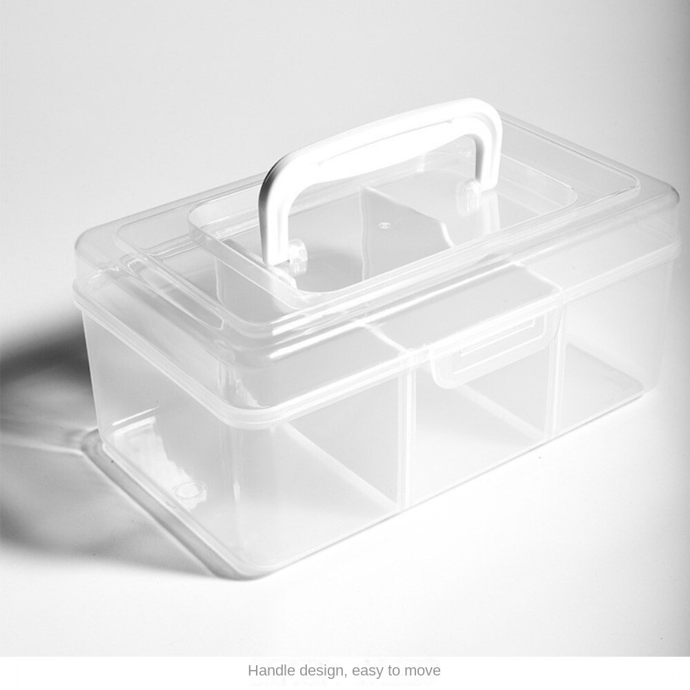 Waterproof Plastic Storage Box PP Medicine Cabinet Stationery Storage Case | eBay