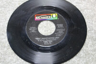 45 RPM vintage vinyl Four Tops"Main Street People"&"sweet Understanding ...