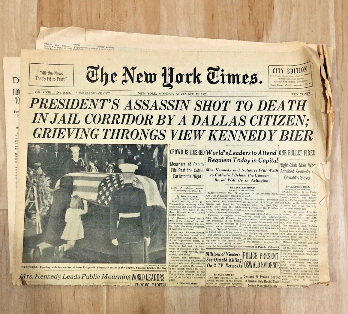 Jfk Newspaper Images: Look Back At JFK