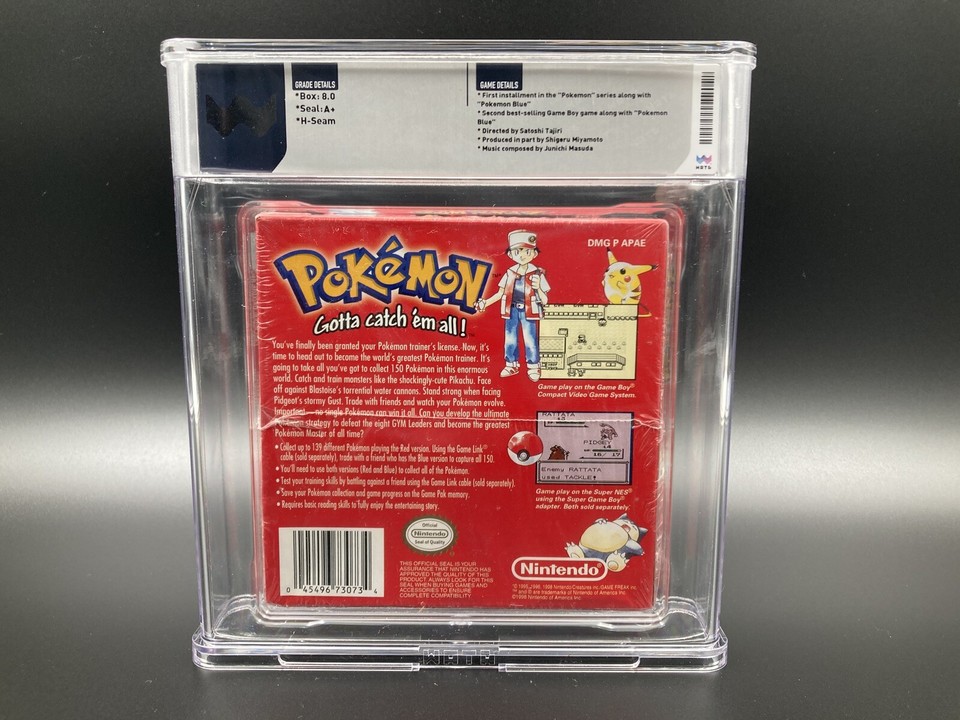 Pokemon Red Version Rattata Screenshot (Nintendo Game Boy) WATA 8.0 A+ ...