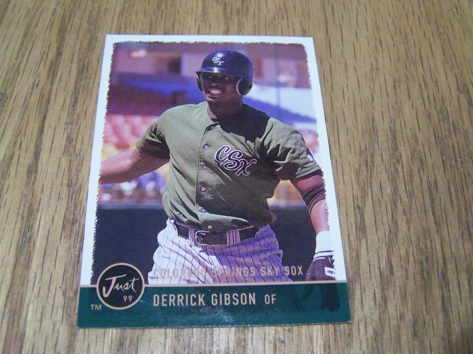 DERRICK GIBSON 99 JUST 1999 BASEBALL CARD # 91 | eBay