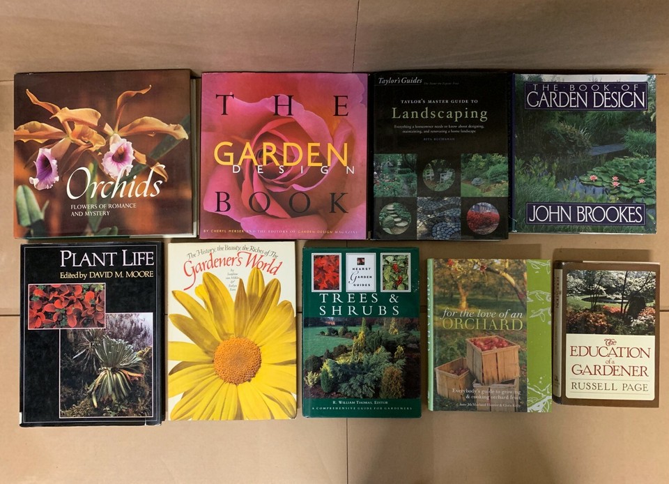 Lot of 10 Gardening Landscape Growing Trees Plant Fruit Flower Books ...