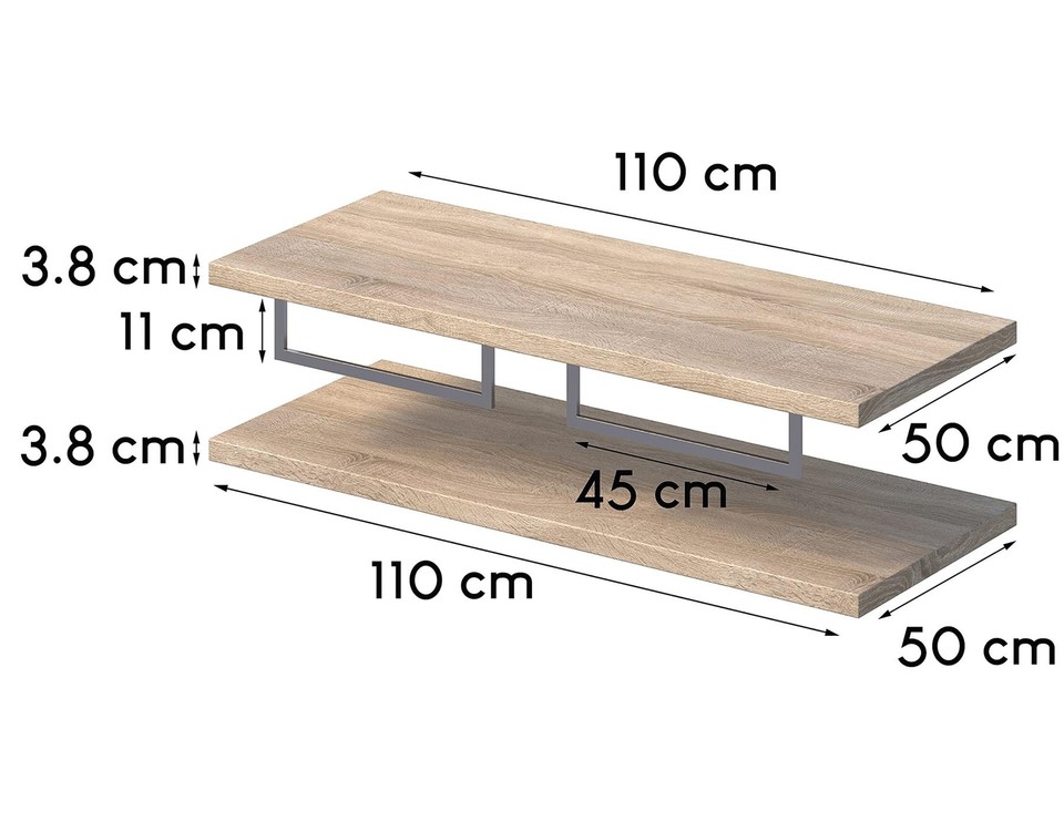 Bathroom Wall Hung Floating Shelf Wash Basin Sink Towel Rail Storage ...