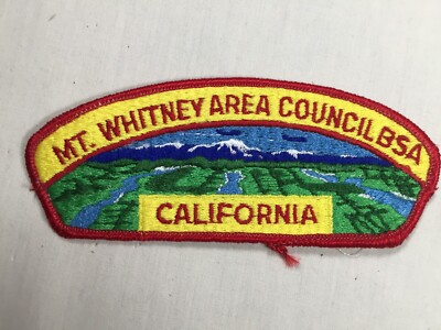Mount Whitney Area Council CA pre FDL cb BSA CSP Patch | eBay