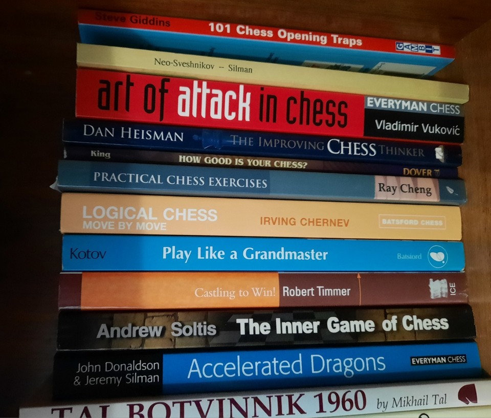 Chess Book Library Collection Lot - 48? Various Chess Books Silman Nunn ...