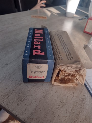 Mullard FW4/500 full wave 4 pin rectifier valve | eBay