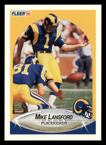 Mike Lansford 1990 Fleer #41 Los Angeles Rams FOOTBALL *075 | eBay