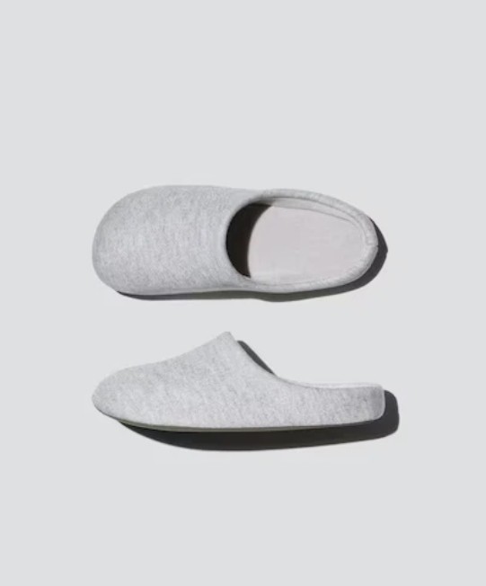 UNIQLO Sweat Room Shoes Slippers Indoor Comfort Warm Soft Footwear ...