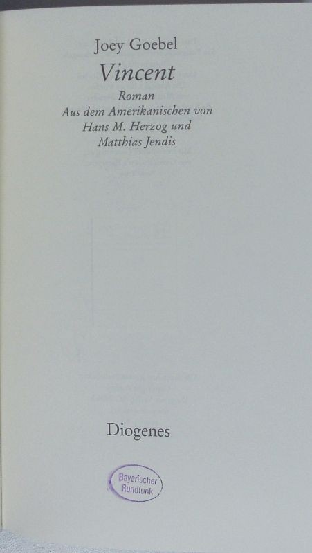Vincent. Roman. Goebel, Joey: | eBay
