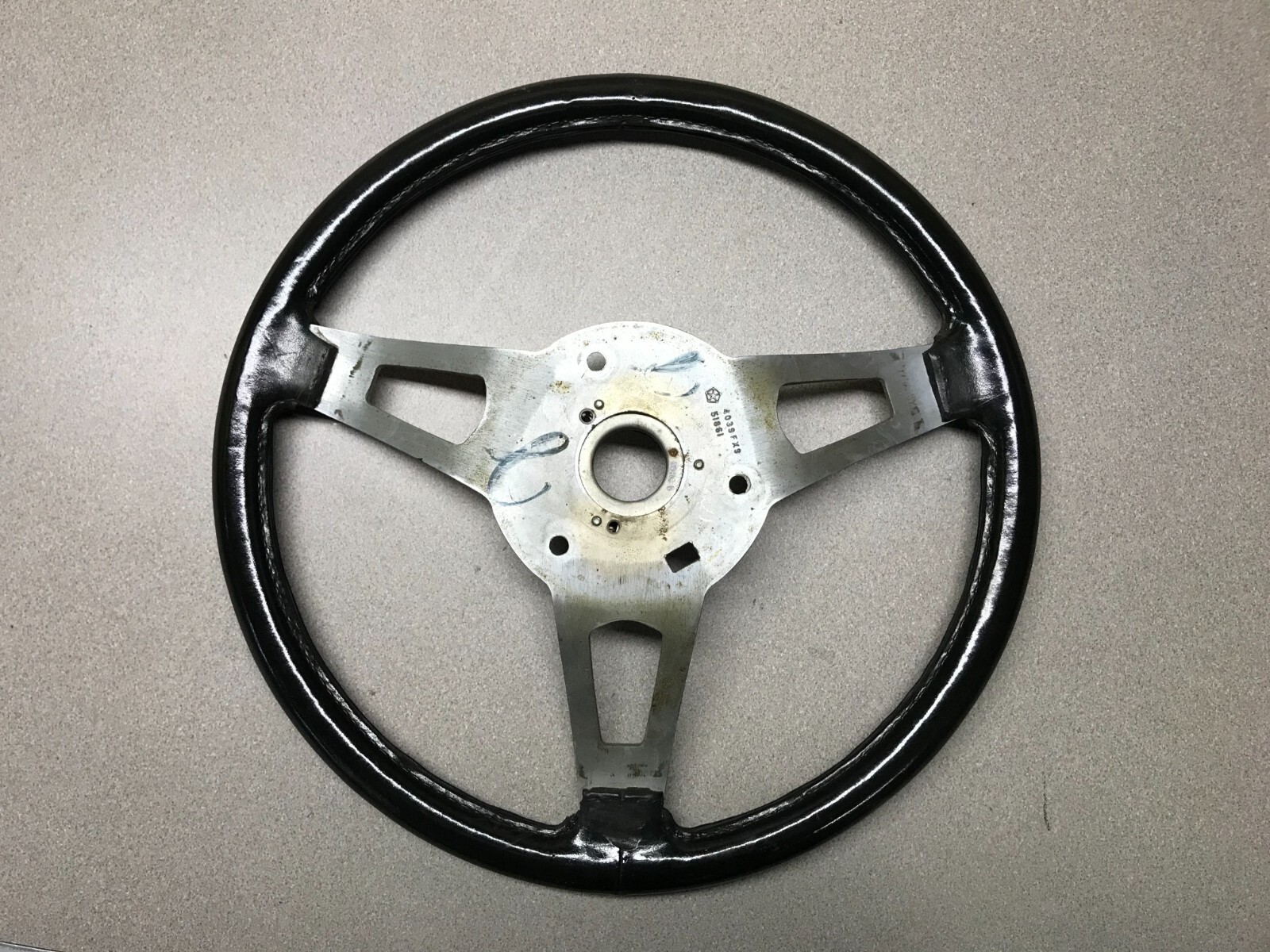 Mopar Chrome Tuff Steering Wheel OEM Original 4039fx9 51861 Little Red ...