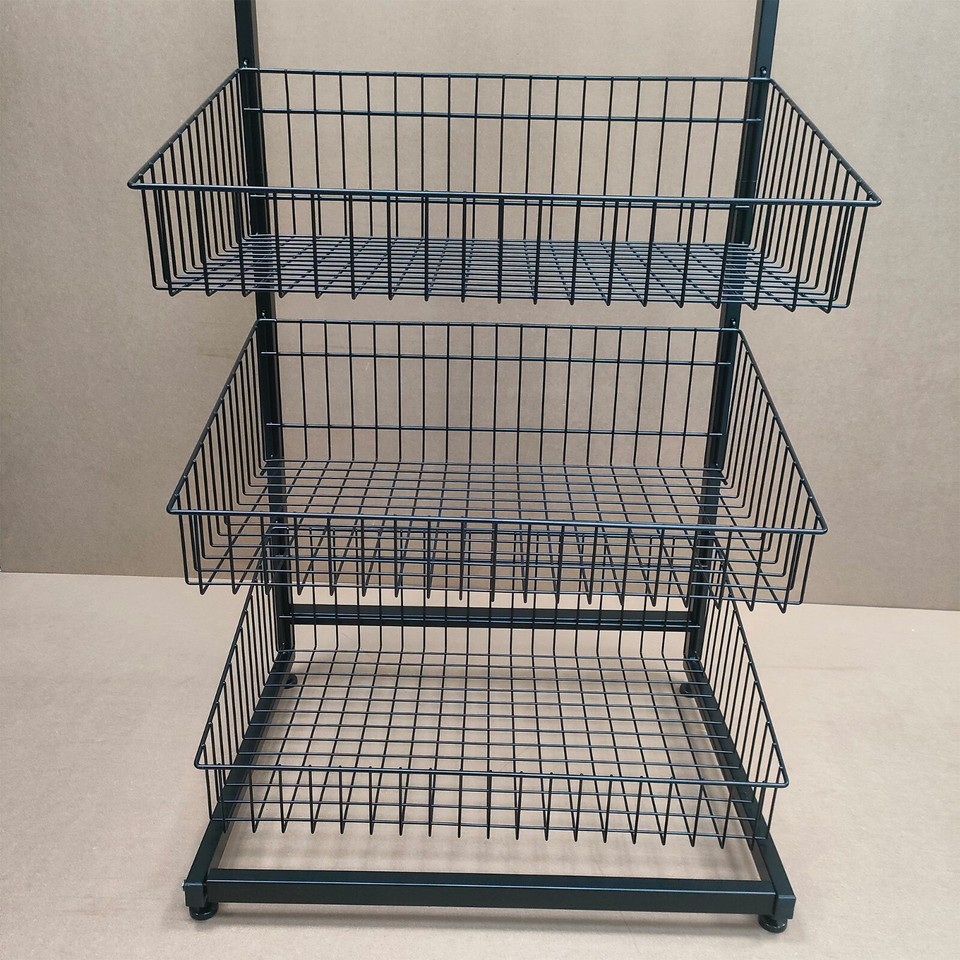 Retail Shop Supermarkets Stacking Shopping Baskets Metal Plastic Retail ...
