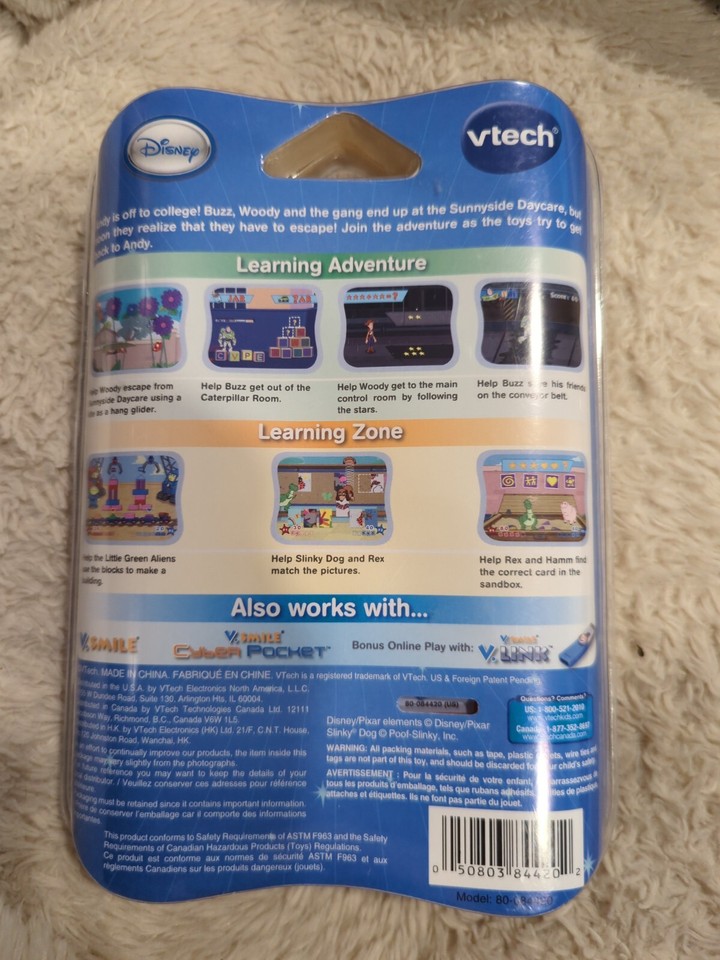 VTech V.Smile V.Motion Game Cartridge Disney Pixar Toy Story 3 NEW in ...