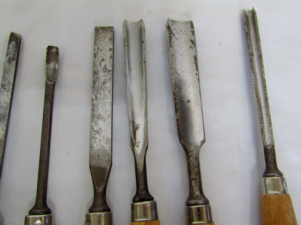 Lot of 28 - Vintage Buck Bros USA Woodworking Tools Carpenter Chisels ...