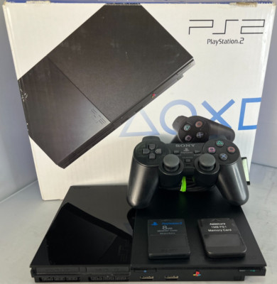 Sony Playstation 2 PS2 Slim (SCPH-90004) - Charcoal Black | eBay UK