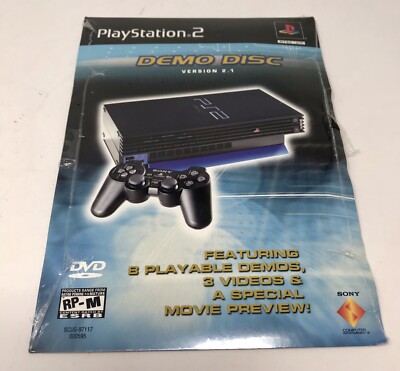 SEALED Sony Playstation 2 PS2 Demo Disc Ver. 2.1 w/Cardboard Sleeve | eBay