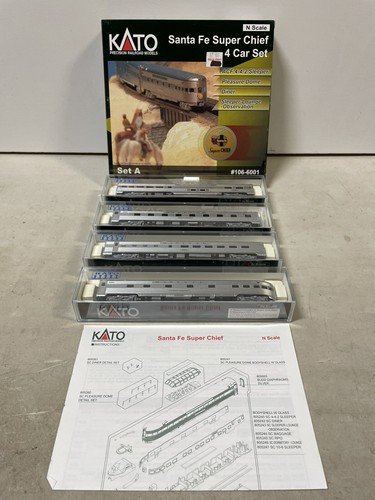 KATO 106-6001 Santa Fe Super Chief 4 CAR SET A | eBay