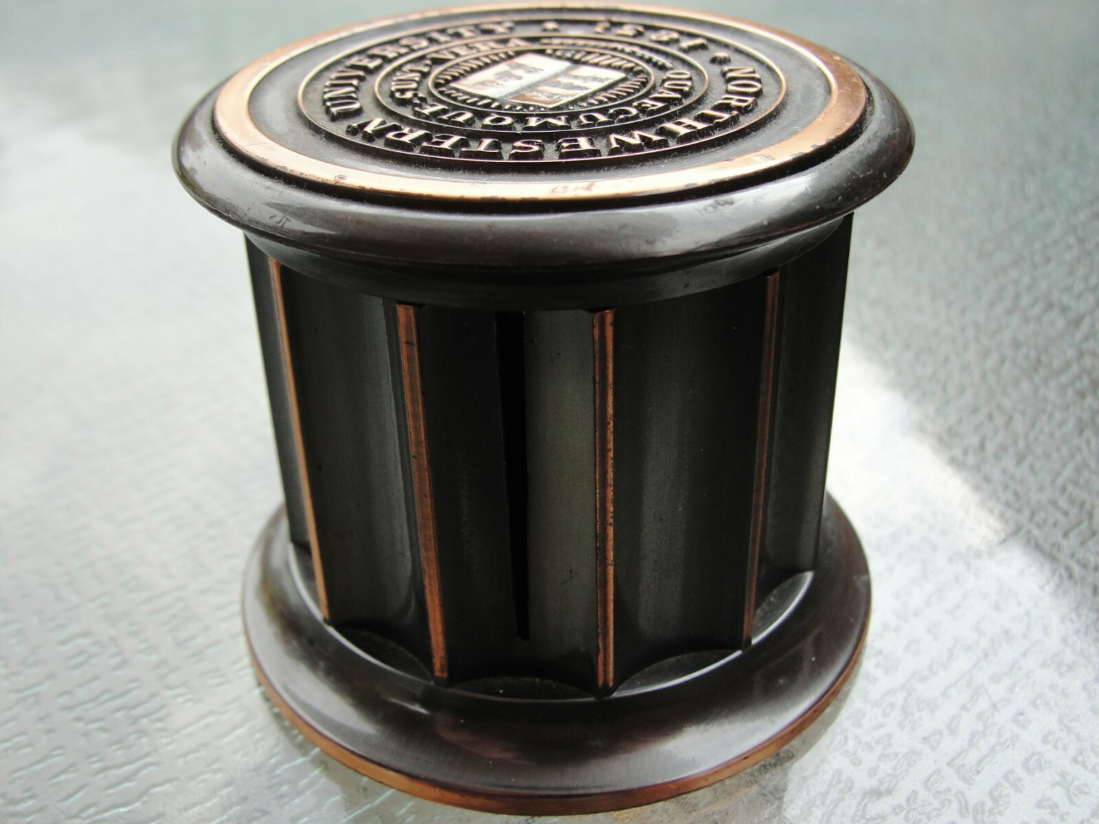 Vintage Northwestern University Metal Stamp Dispenser | eBay