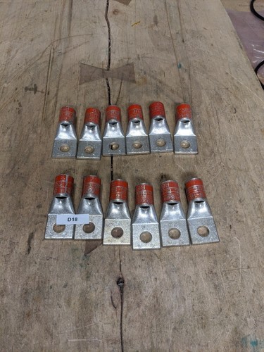 LOTS OF 12 B-18 or 324 PUC BLU-035 Battery Cable Lugs 1/2" | eBay