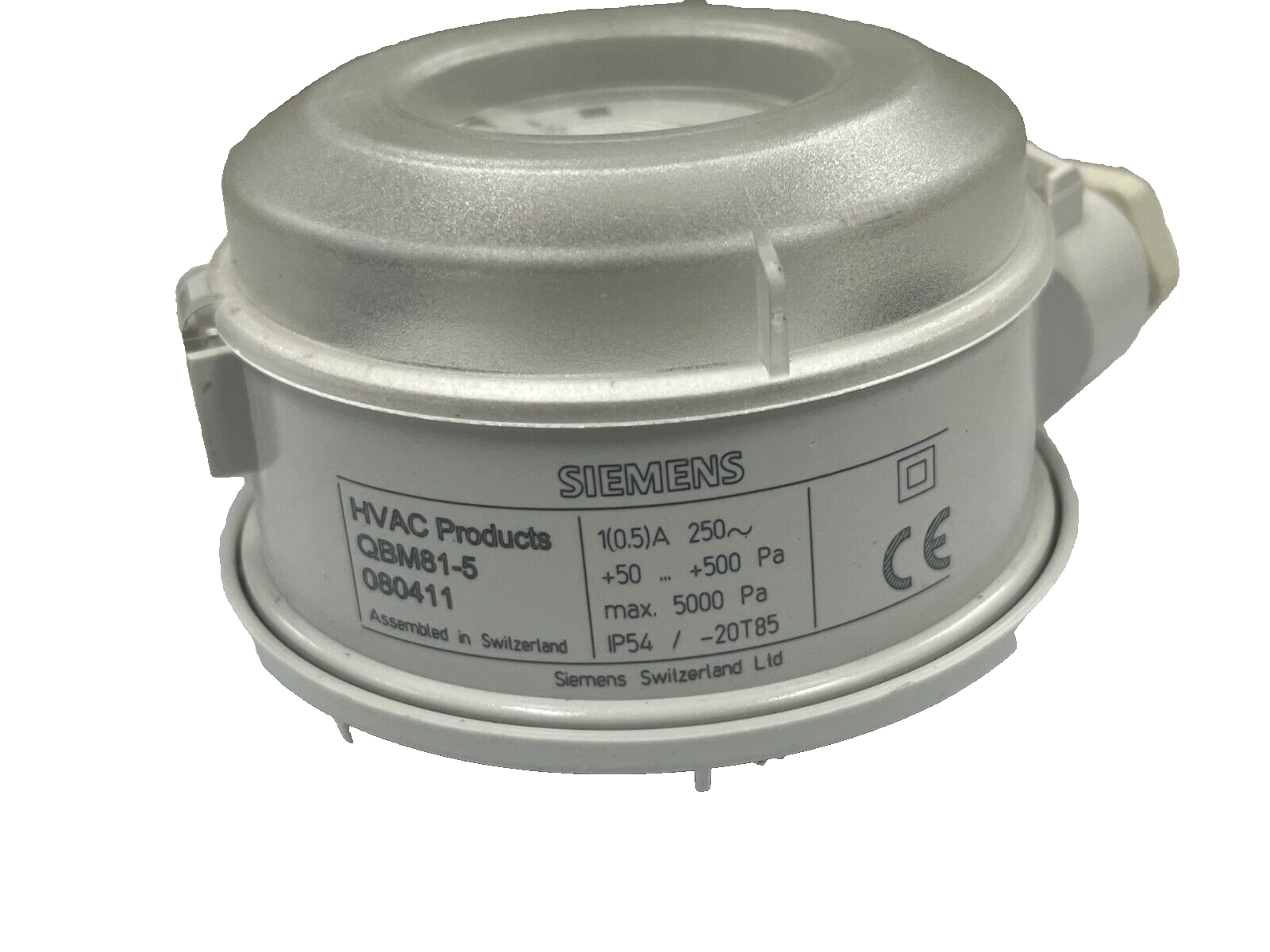 SIEMENS QBM81-5 HVAC Differential Pressure Switch +50 ... +500 Pa Max ...