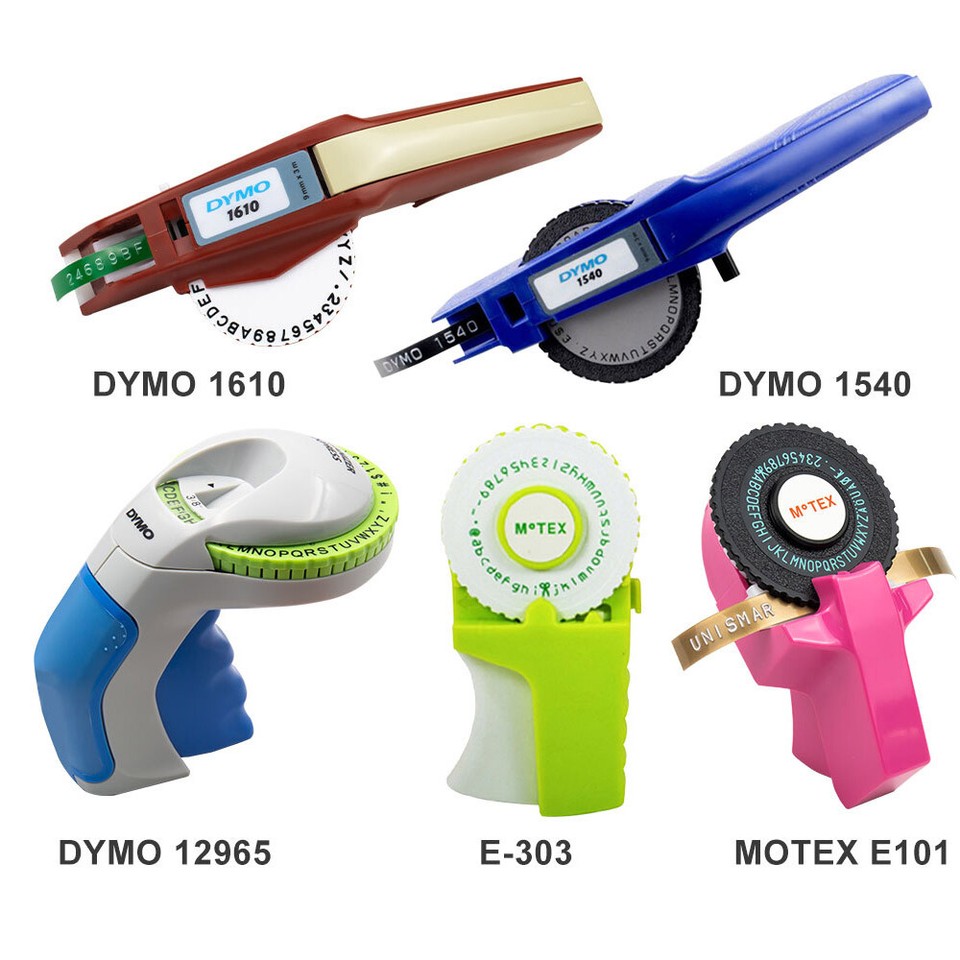 2PK White on Yellow 3D Embossing Tapes Label For Dymo Embossers 520108 9mm | eBay