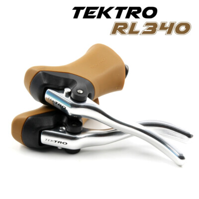 TEKTRO RL340 Aero Lever , Road Bike Brake Levers (Brown and silver) | eBay