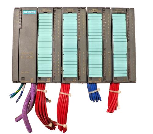 Modulo Interfaccia PLC Rack Siemens Simatic ET 200M 1*IM 153-1, 2*SM322 ...
