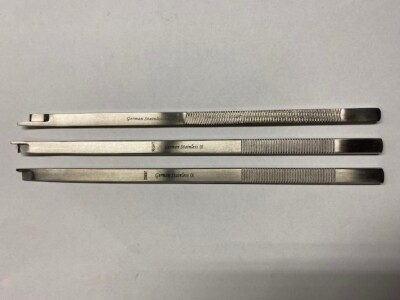 3 Pcs NEIVERT Anderson Osteotome 8" with Single Guard (Straight, Left ...