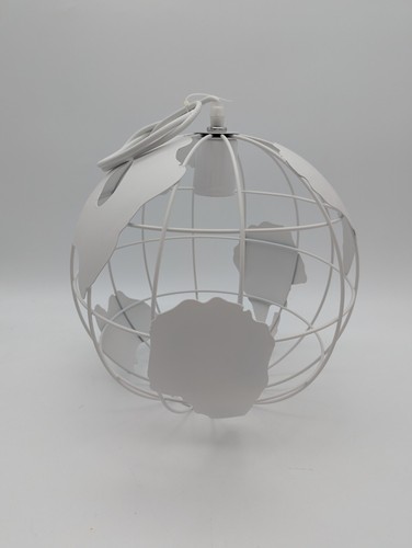 Ceiling Light World Map Lamp Fitting Modern Metal Wire Loft Ceiling ...