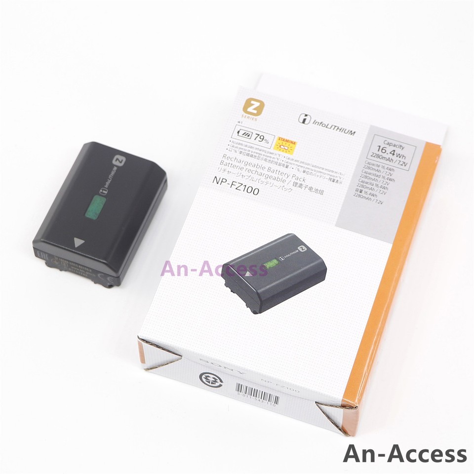 New NP-FZ100 2280mAh Battery For Sony Alpha 9 A9 9R A9S A7 A7RIII 7M3 ...