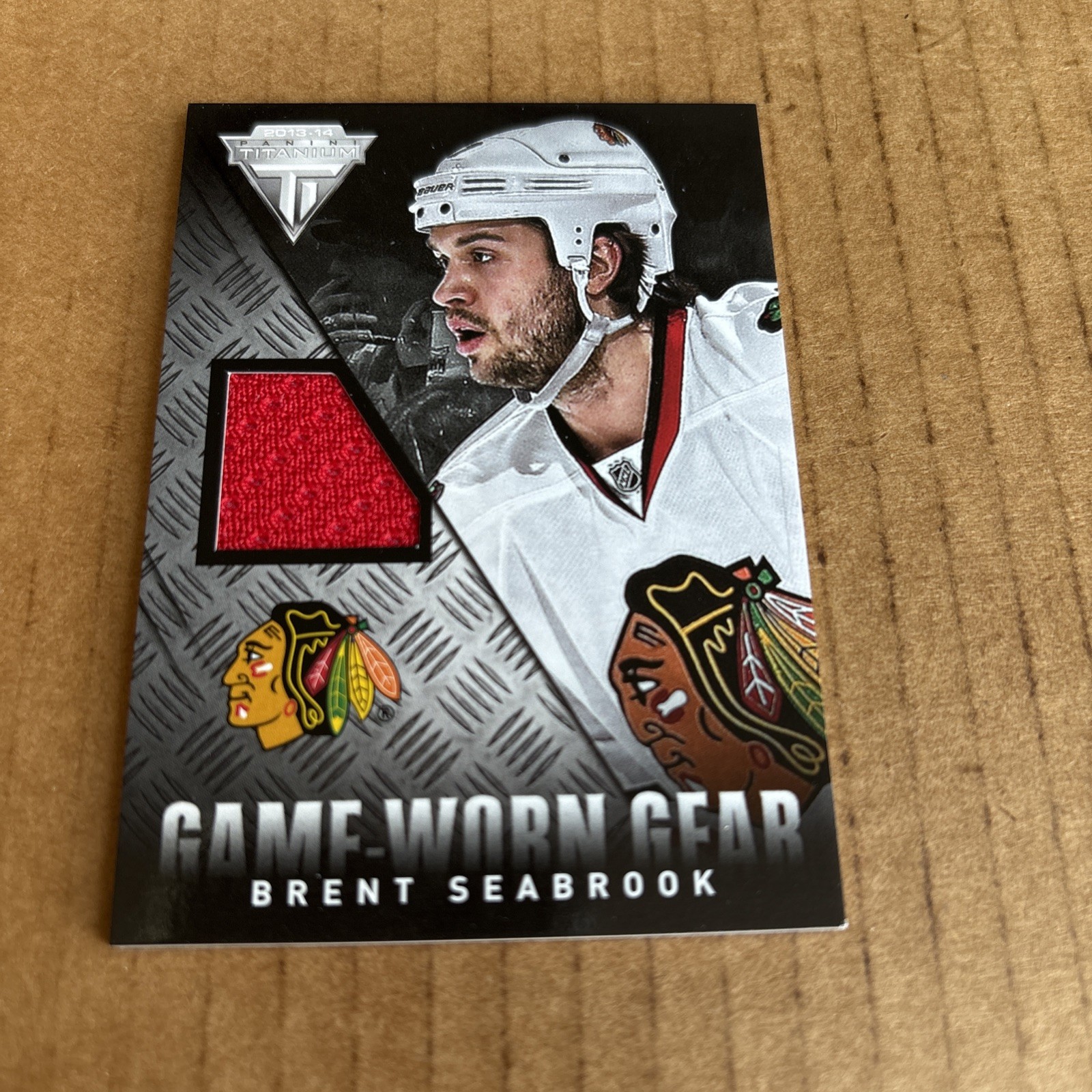 Brent Seabrook 2013 Titanium #GG-BSE Game Worn Gear Patch /25 Price ...