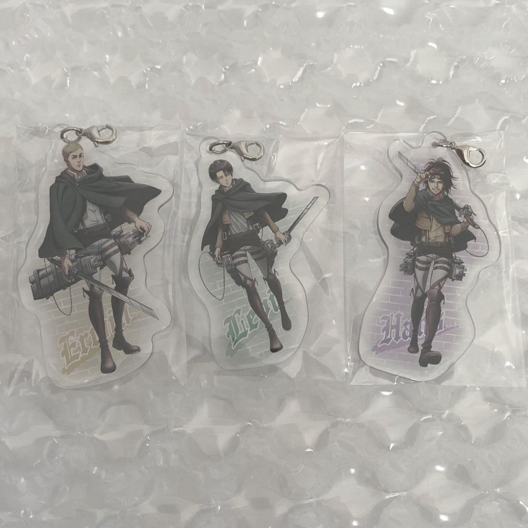 Attack On Titan Levi Hanji Erwin Acrylic Keychain Ichibankuji Set | eBay