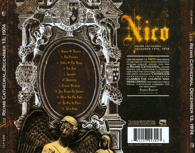NICO REIMS CATHEDRAL: DECEMBER 13, 1974 NEW CD 741157943016| eBay