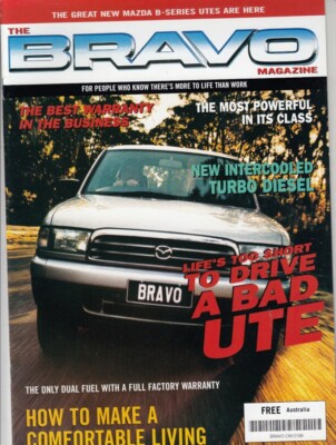 1999 MAZDA UN BRAVO UTE RANGE Australian 28p Brochure/Mag & 4p Specs B ...