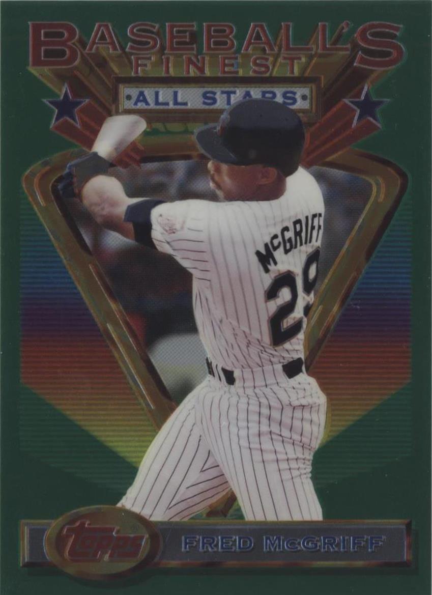1993 Topps Finest - Baseball's Finest All-Stars Fred McGriff #106 Jumbo ...