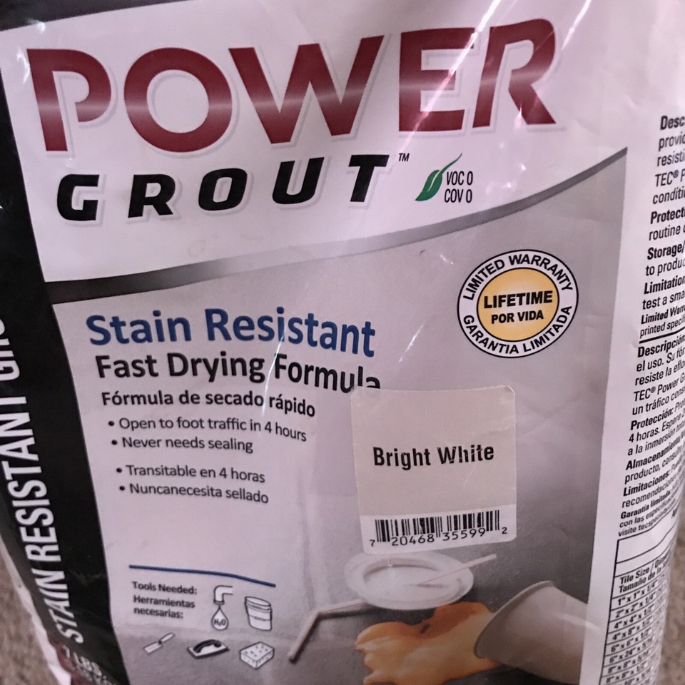TEC Power Grout 550 - 7 lbs Stain Resistant & Fast Drying Formula ...