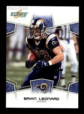 2008 Score #292 Brian Leonard Rams 8 - NM/MT | eBay